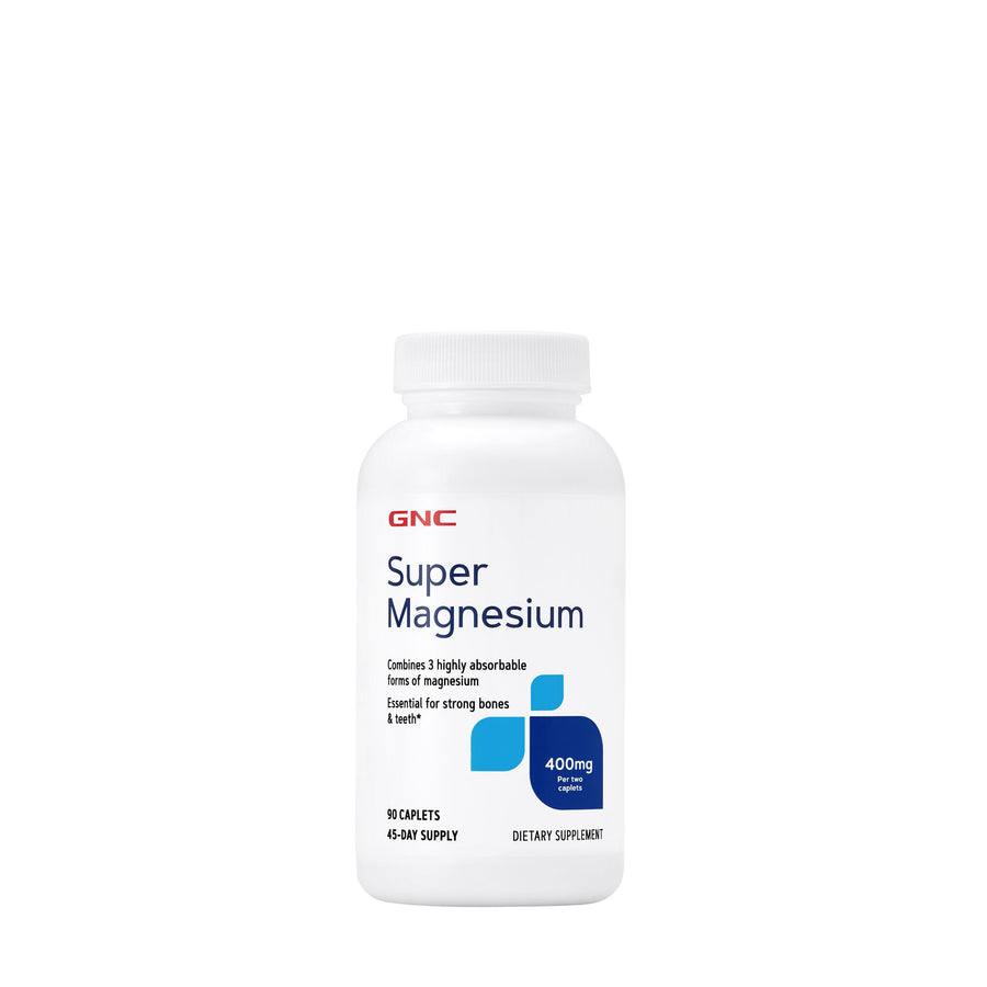 GNC - Super Magnesium 400mg - 90 Caplets – GNC® Live Well Panamá